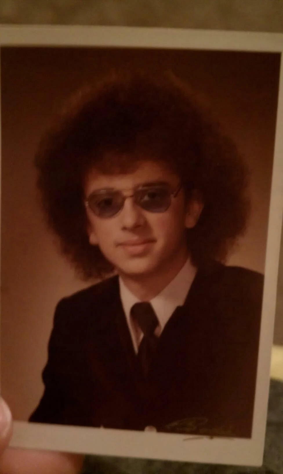 My dad’s high school senior yearbook picture in the mid-70s. | Scrolller