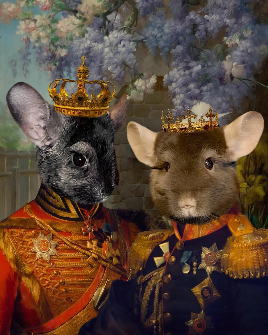 Portrait of my royal boys; Chonks and Sammy | Scrolller