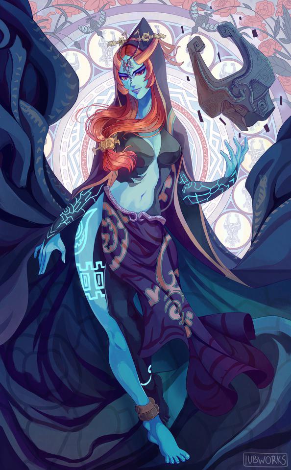 [TP][OC] I drew Midna art nouveau | Scrolller