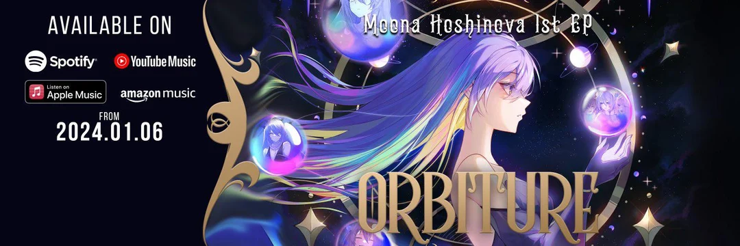 Moona Hoshinova’s 1st EP Album “Orbiture” out now on streaming services! | Scrolller