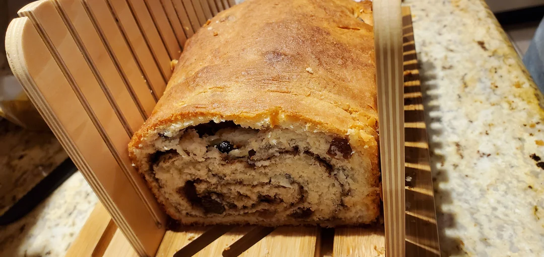 first attempt at cinnamon raisin bread! | Scrolller