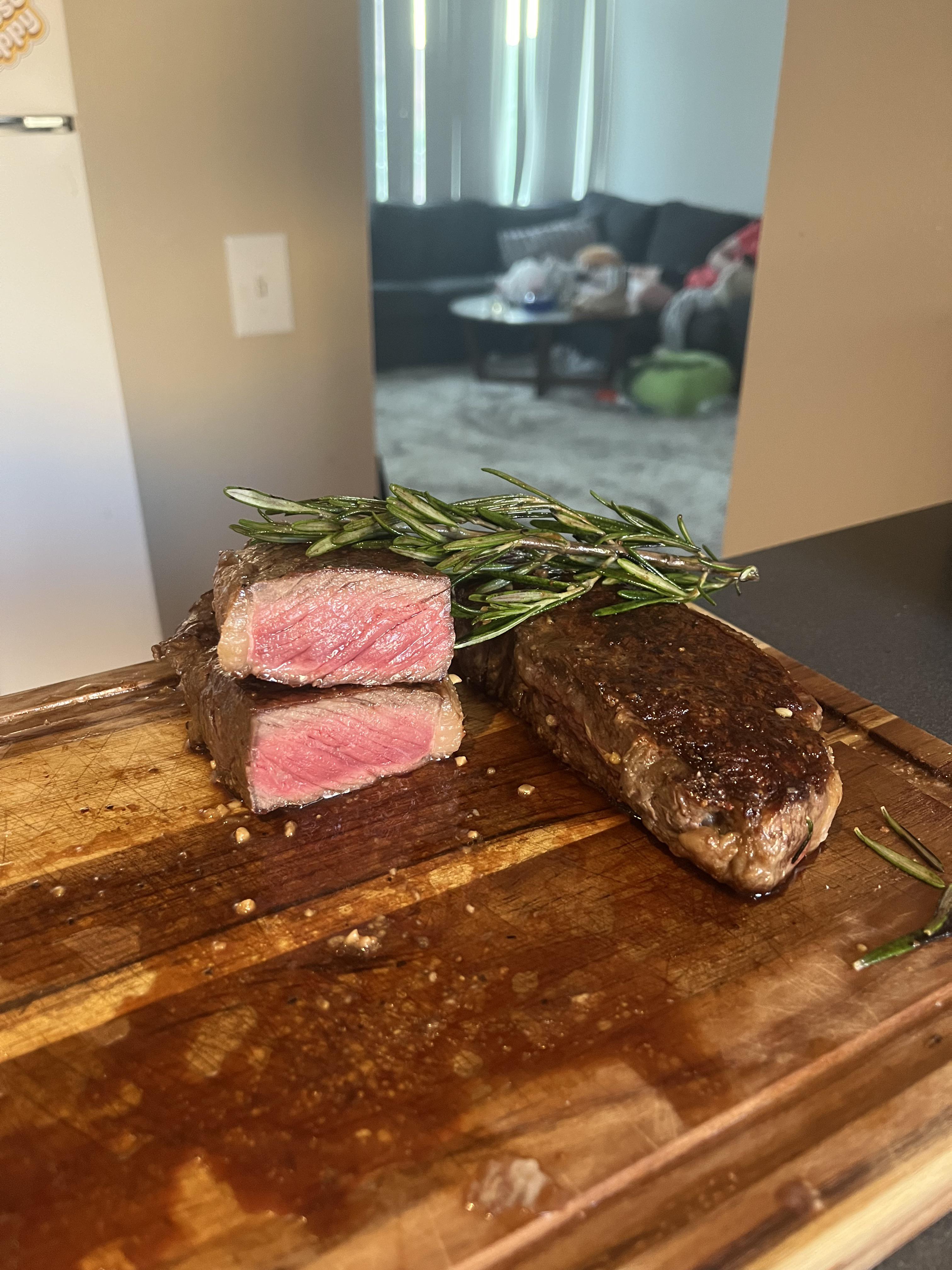 Pan-seared NY Strip | Scrolller