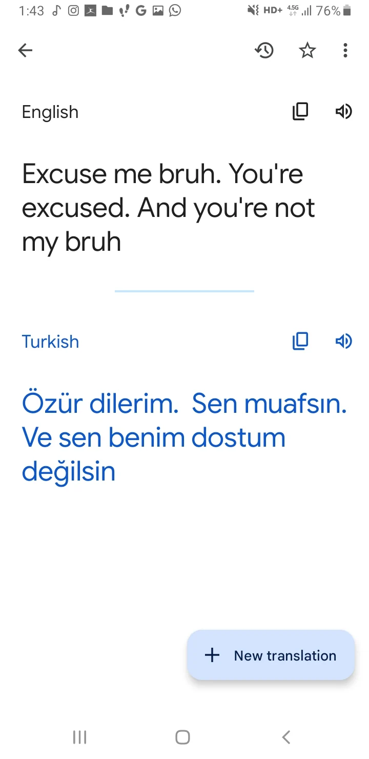 Any way to make this glorious exchange less Google Translate and more local? | Scrolller