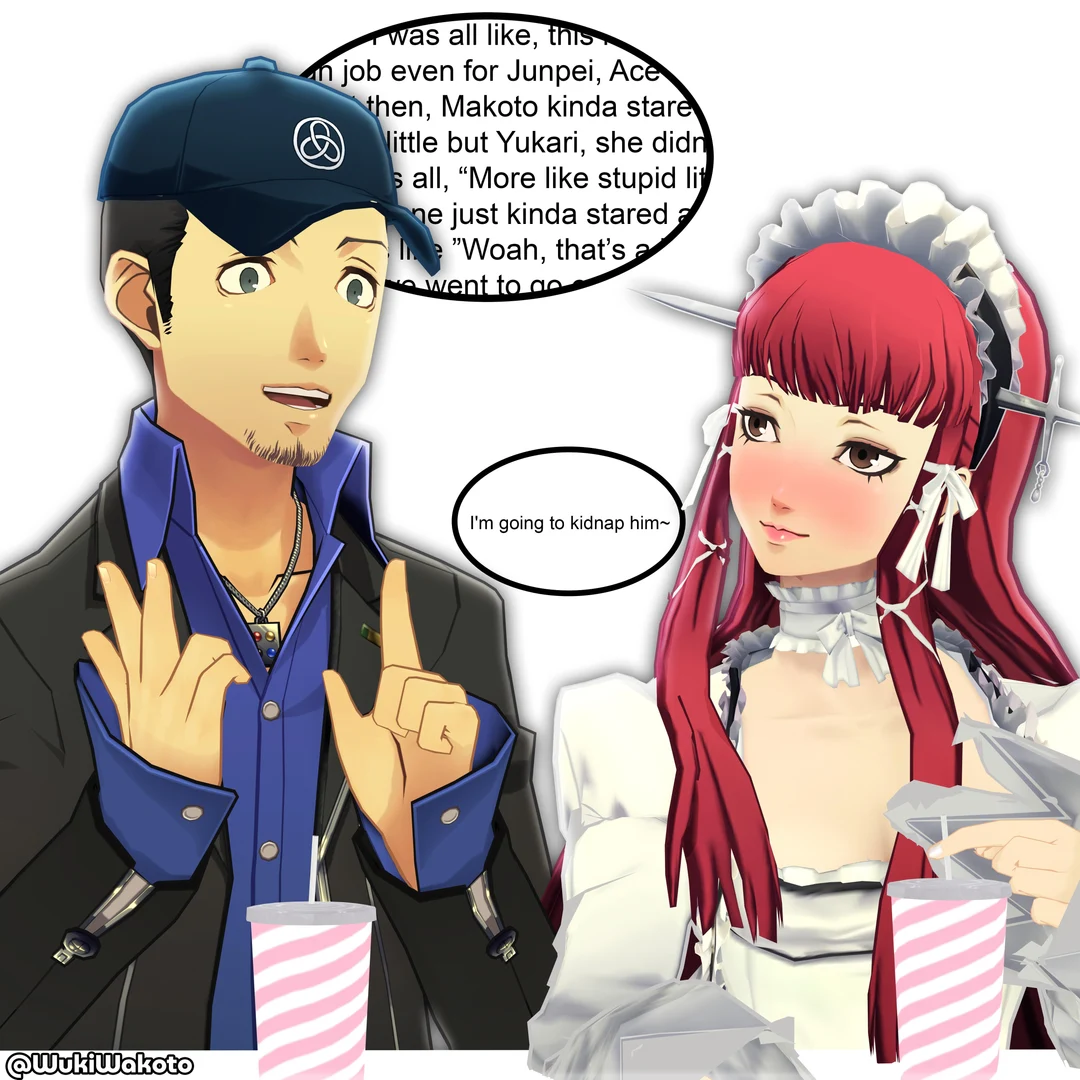Junpei and Chidori are a silly bunch | Scrolller