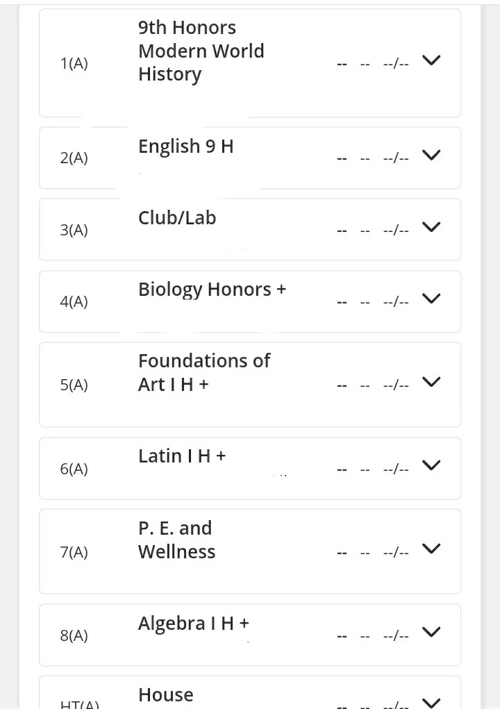 freshmen schedule | Scrolller