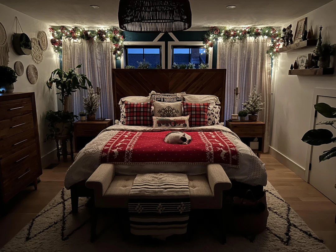 My cozy bedroom may be my favorite part about decorating for Christmas | Scrolller
