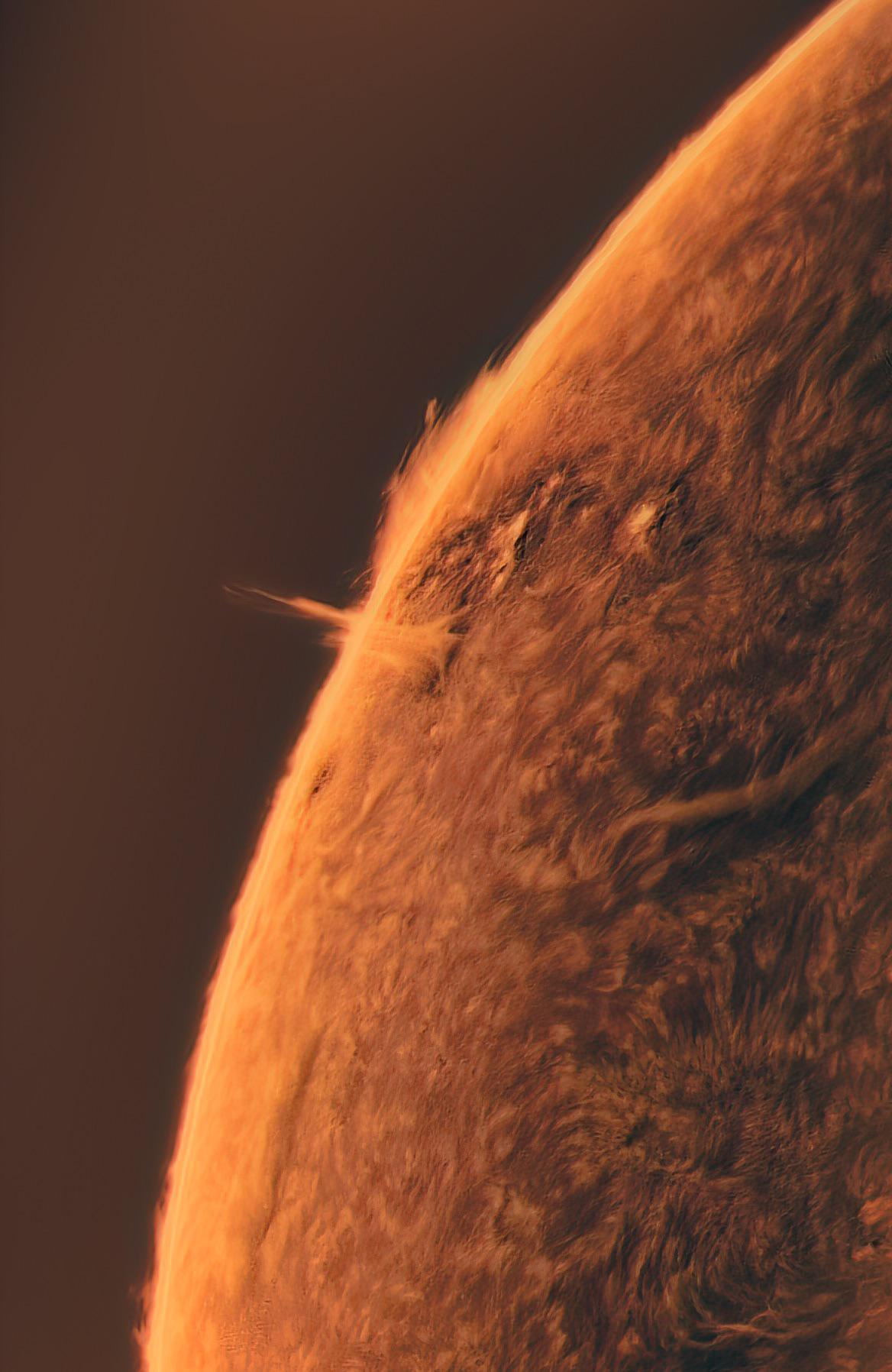 Awesome looking solar prominence | Scrolller