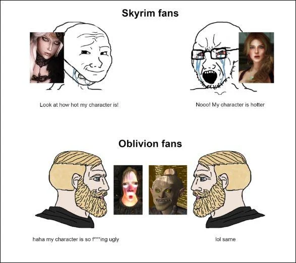 Character creation in a nutshell... | Scrolller