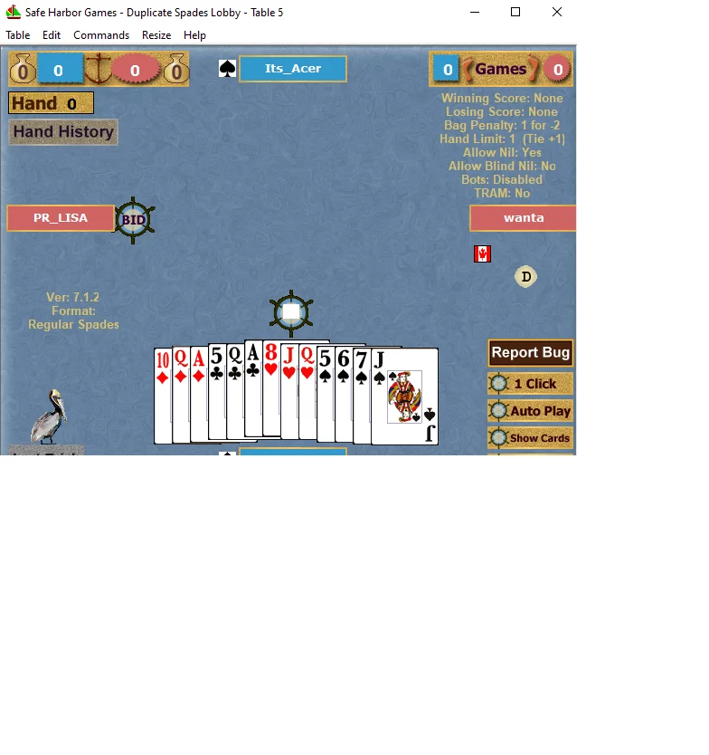 This one comes from a Duplicate Spades Tourney on Safe Harbor. | Scrolller