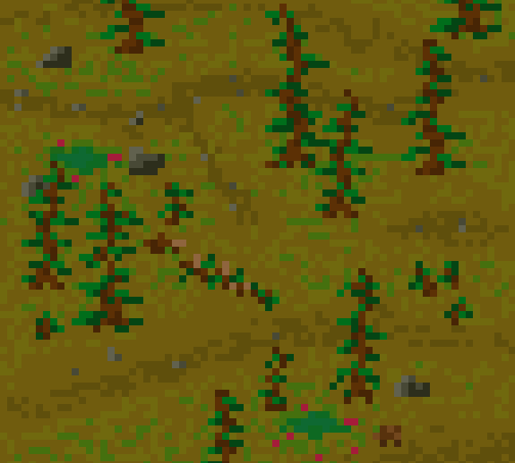 A little forest scene I made as background for a strategy game. How do I do better? | Scrolller