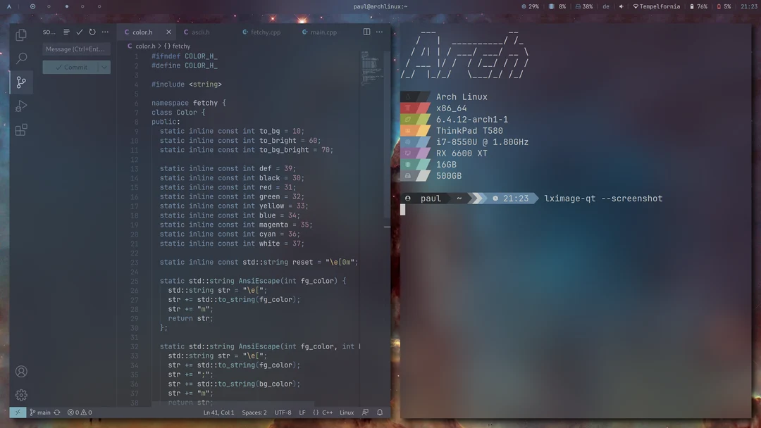 [bspwm] Working on a new little fetch tool | Scrolller