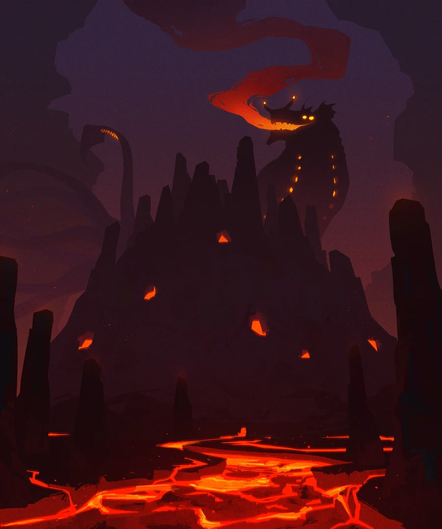 Lava castle (by Souperluminal) | Scrolller