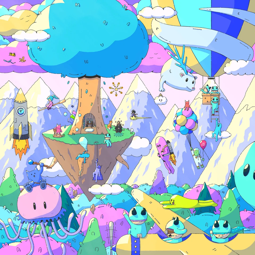 My newest drawing! Everybody is having fun overlooking the mystic forest! | Scrolller