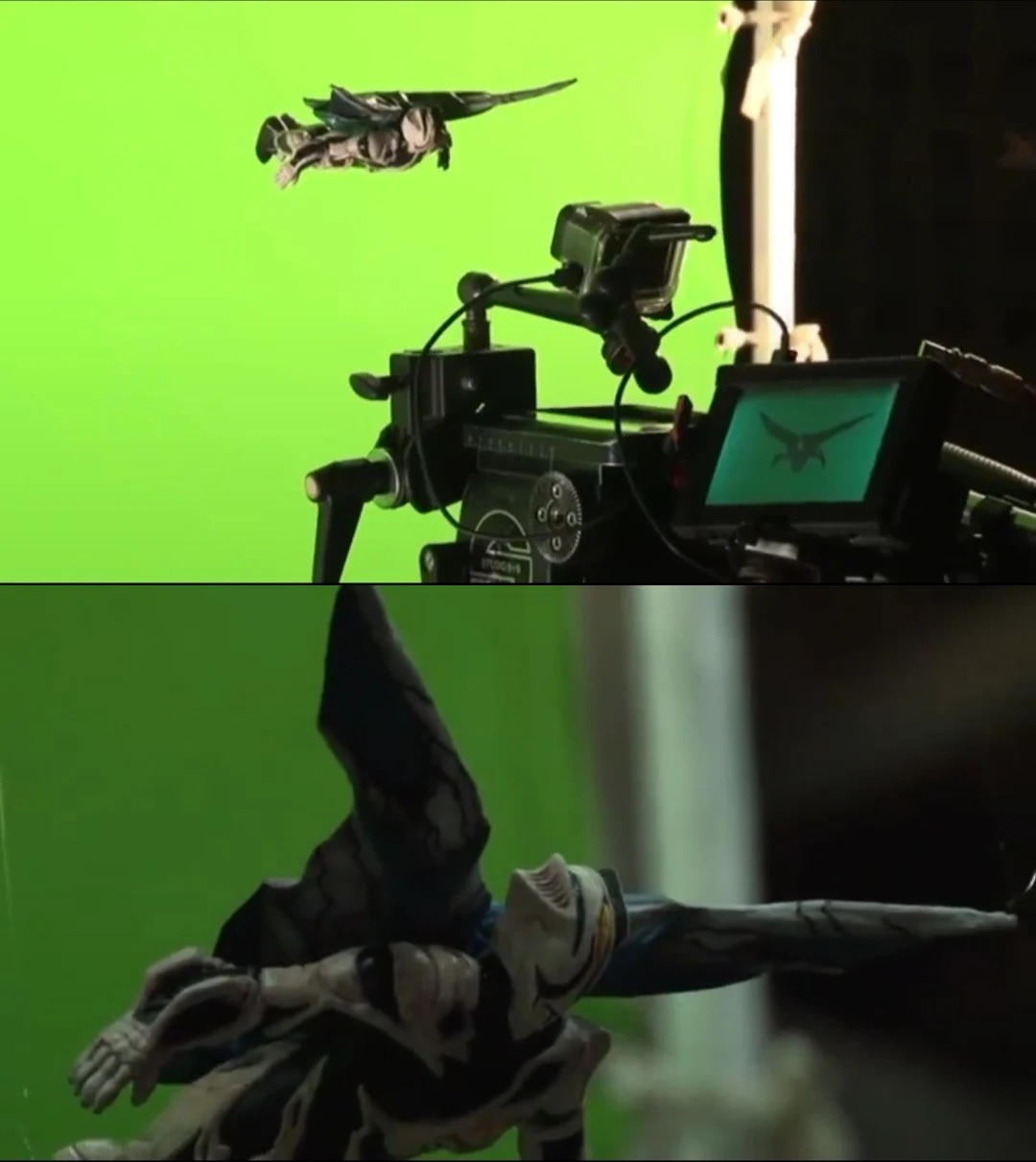 They actually used a figure for the dogfight scene in trigger ep 19 | Scrolller