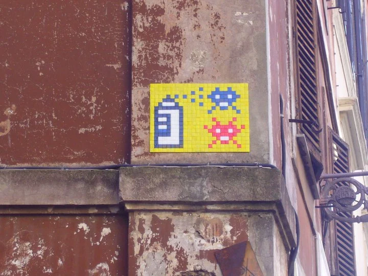 Space Invader, Rome, Italy. | Scrolller