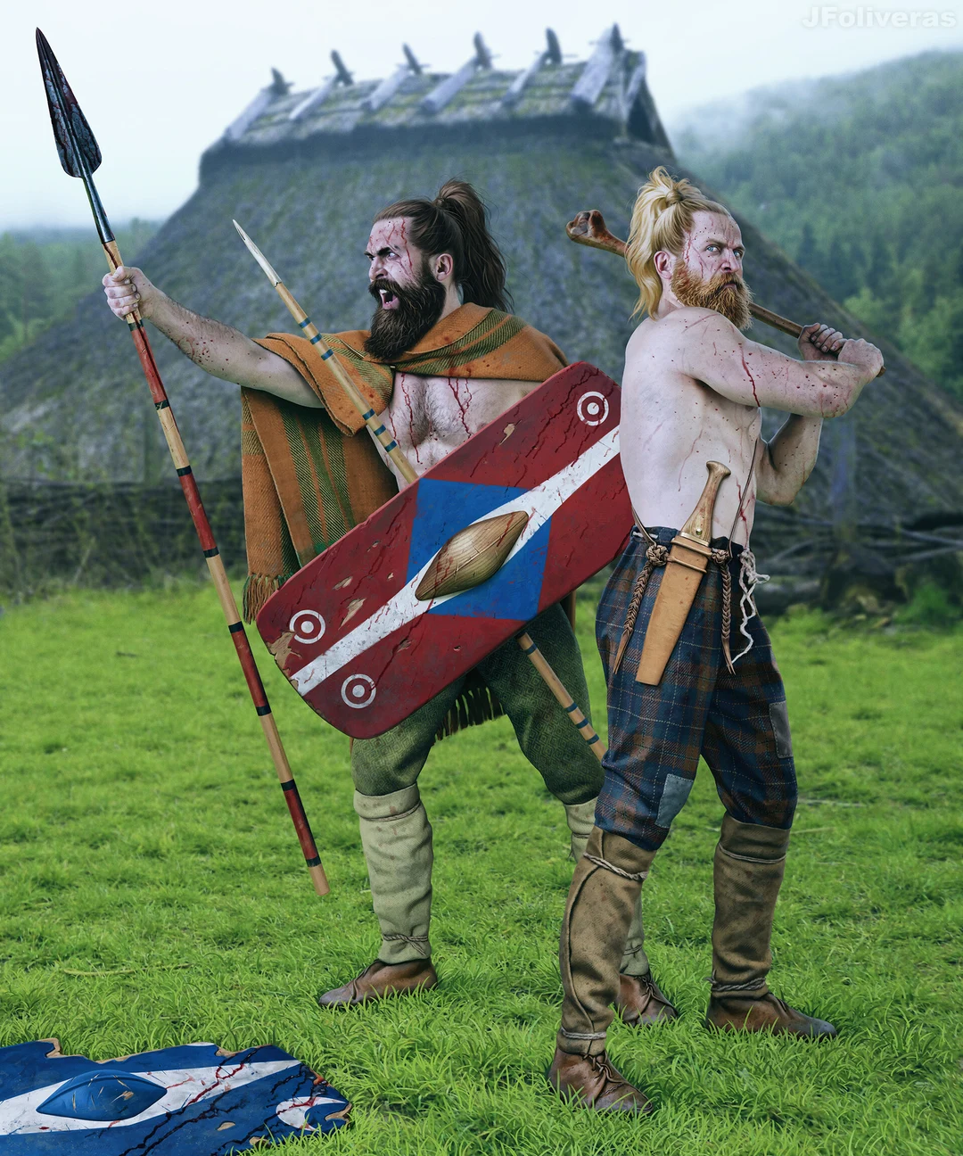 Early Germanic warriors by Joan Francesc Oliveras Pallerols | Scrolller