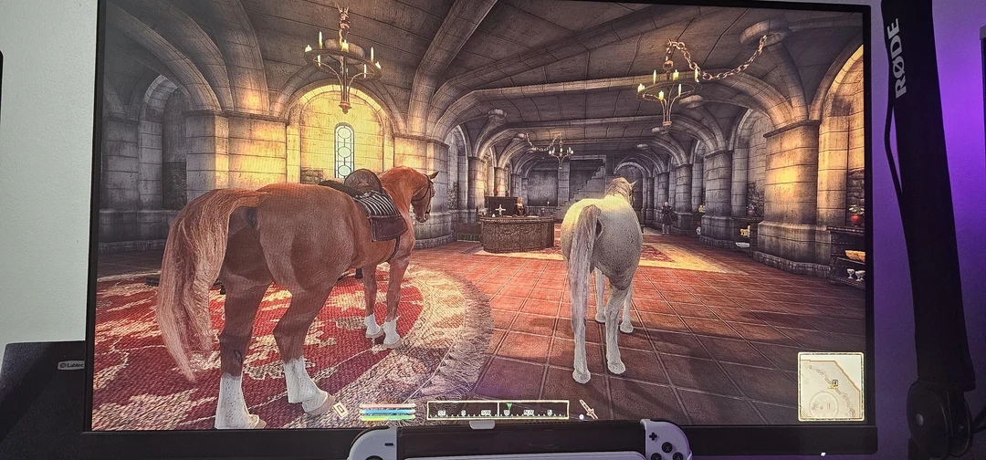 Two horses walked into the Tiber Septim hotel | Scrolller