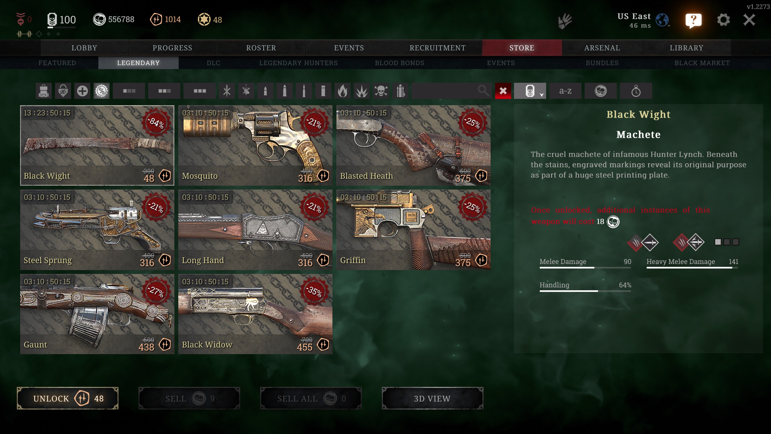 New 48 BB Skin for 8/4/2022 is the Black Wight (Machete) | Scrolller