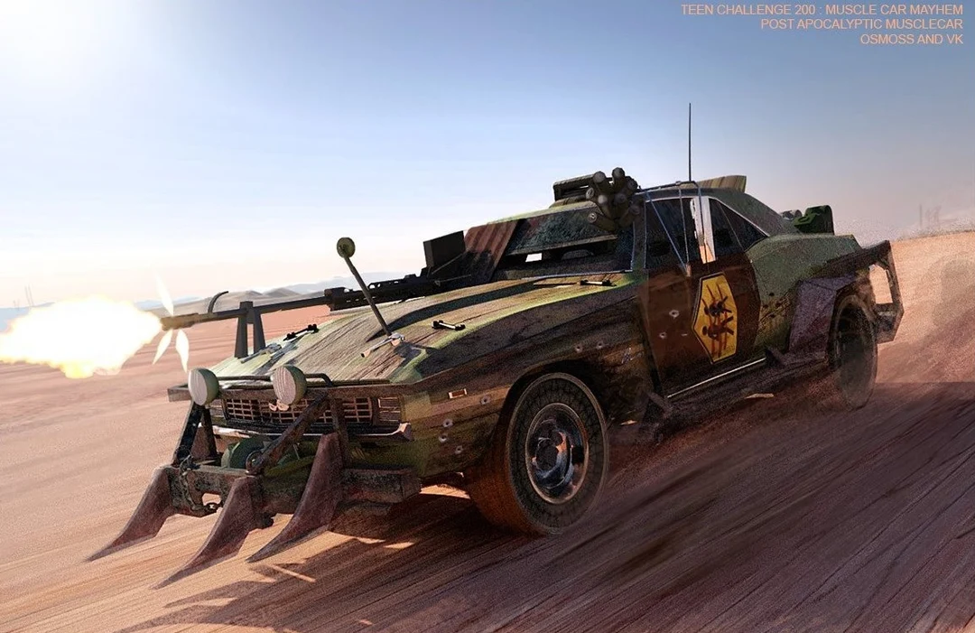 Post Apocalyptic Musclecar by Alex Jay Brady | Scrolller
