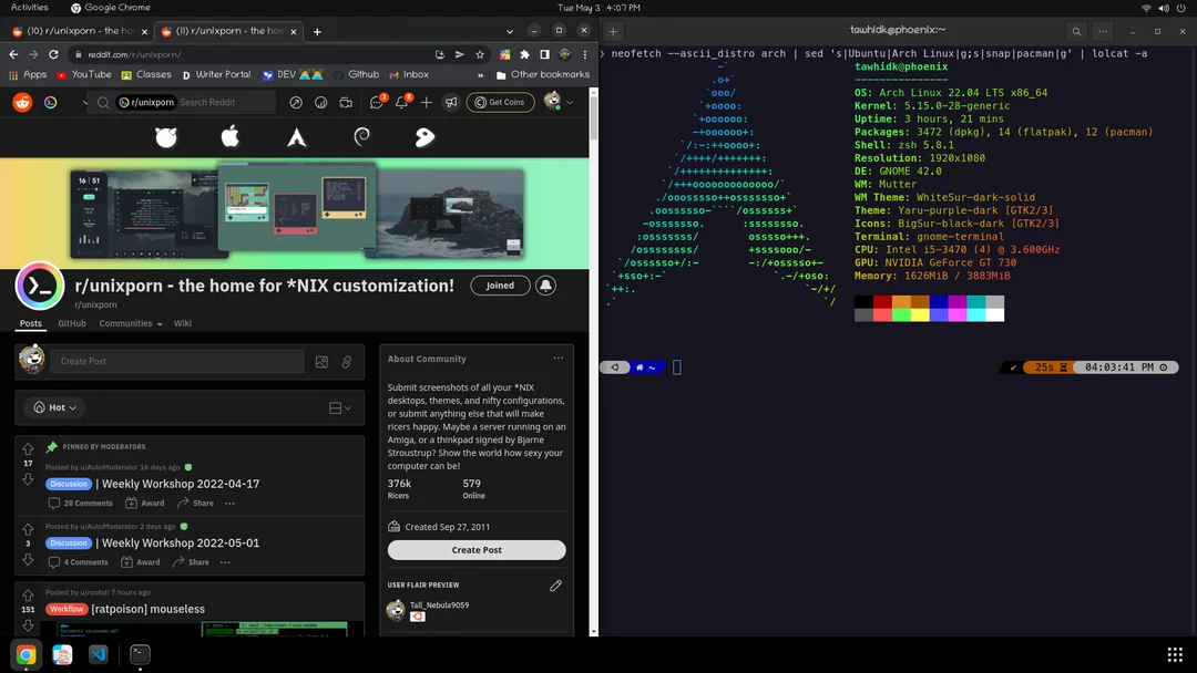 [Gnome 42]black rice | Scrolller