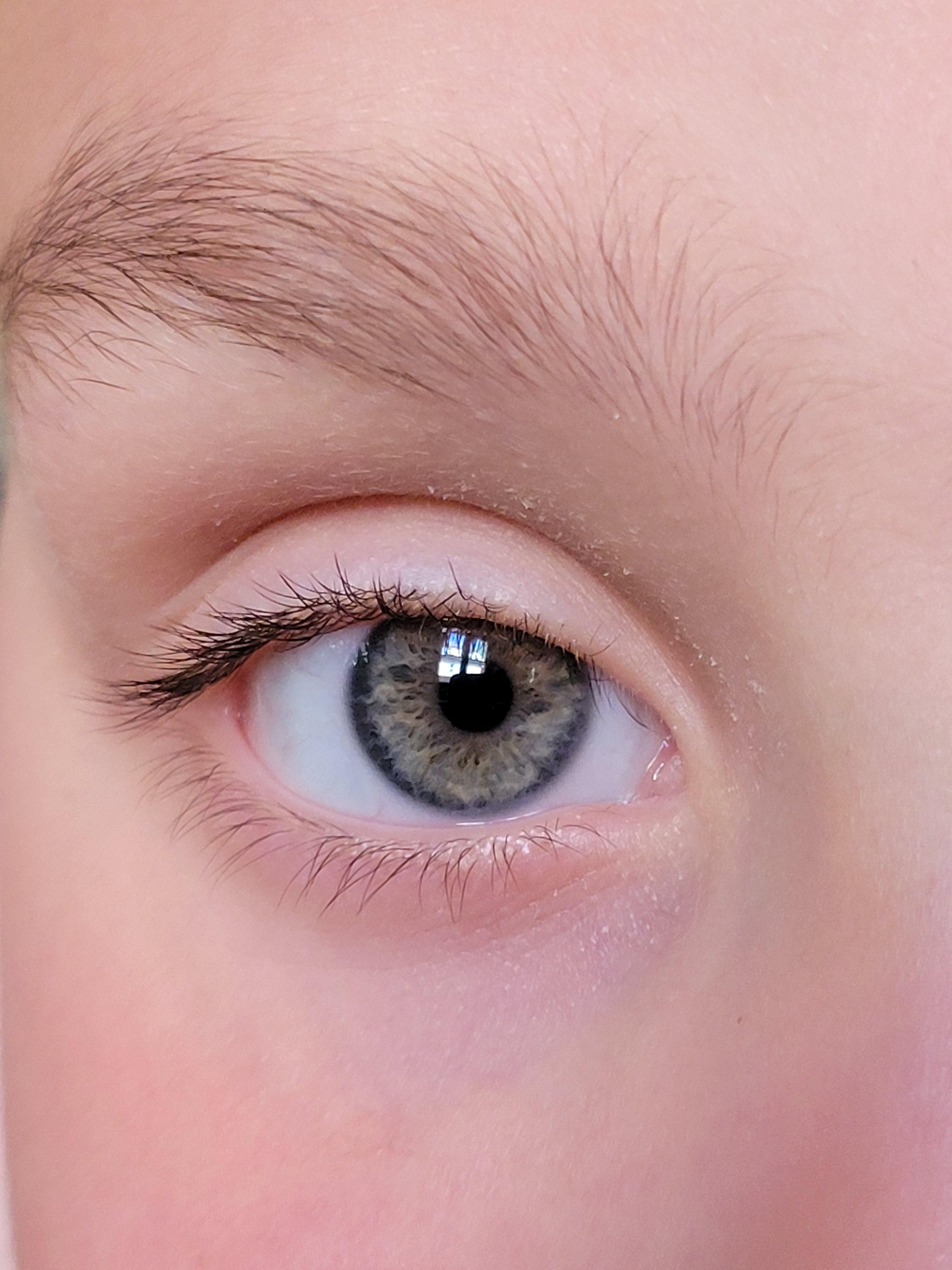 My nephew has the prettiest eyes ever! Grey with brown? I'm so jealous ...