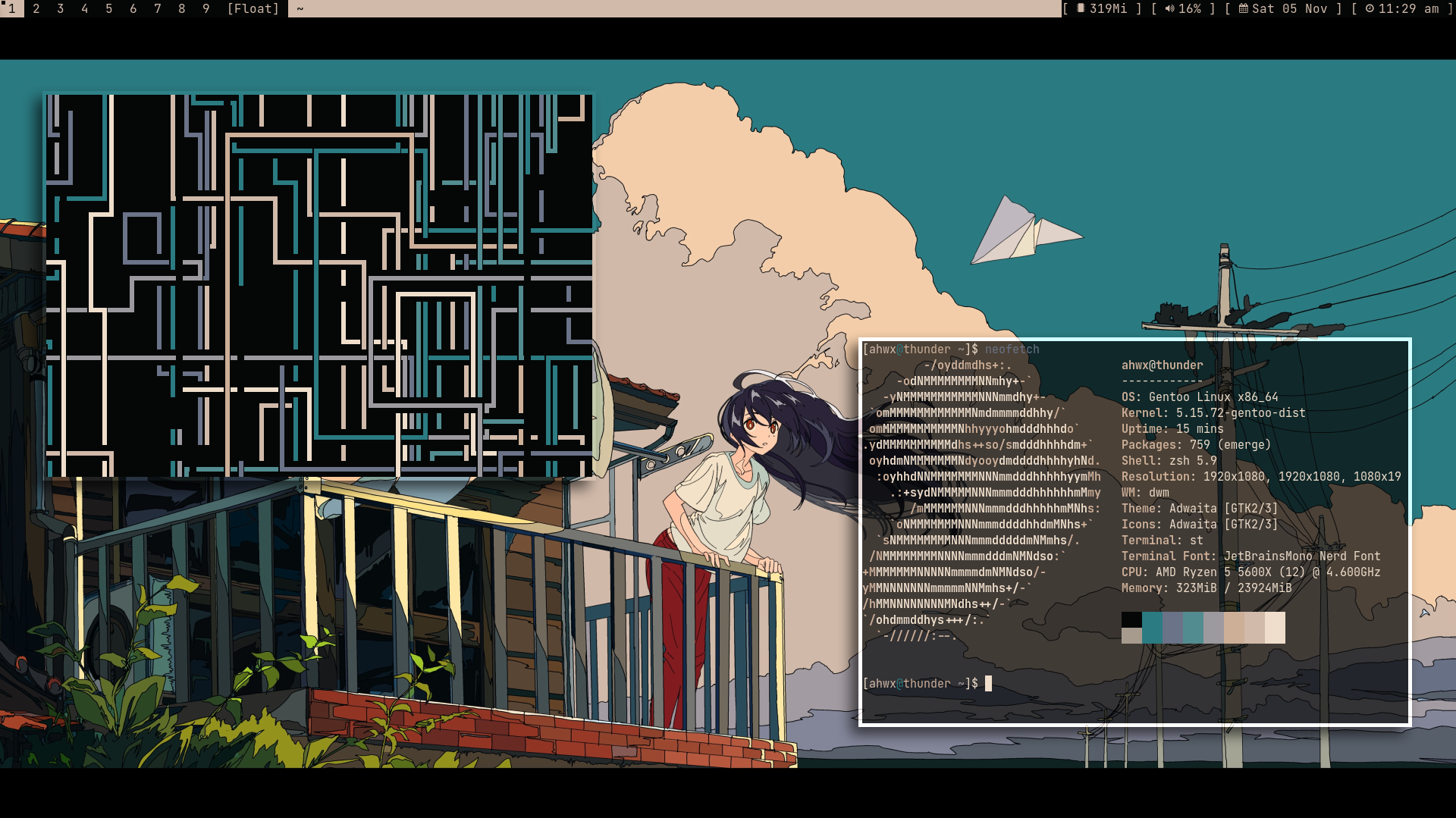[DWM] Finally happy about my setup | Scrolller