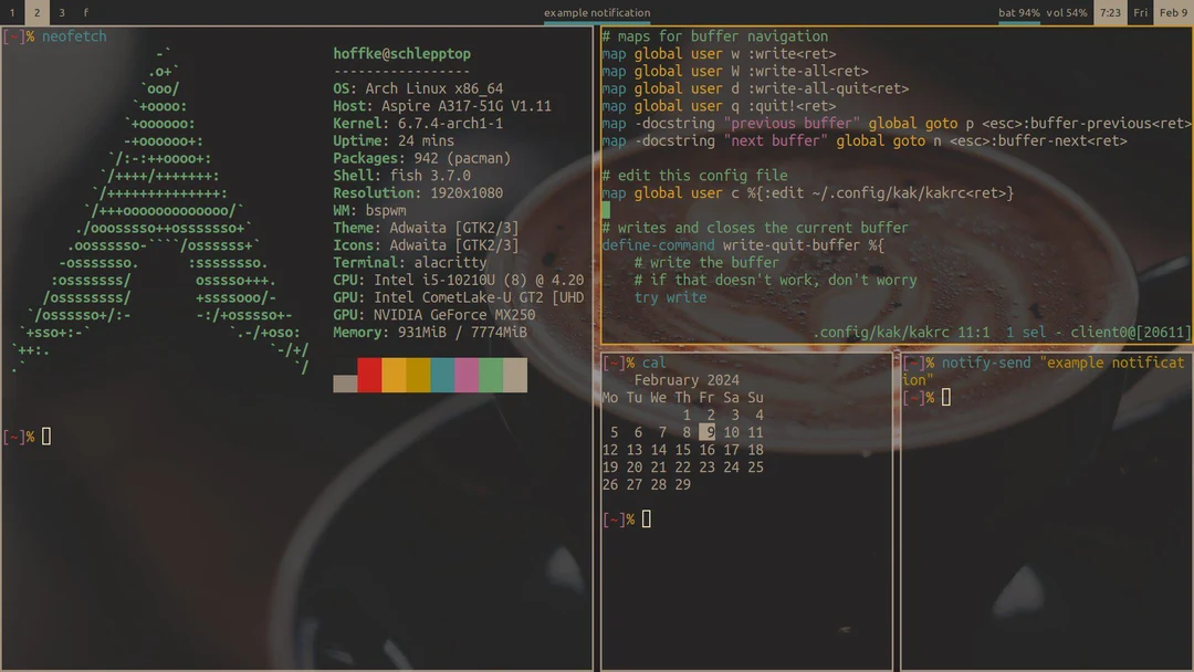 [bspwm] simple little design | Scrolller
