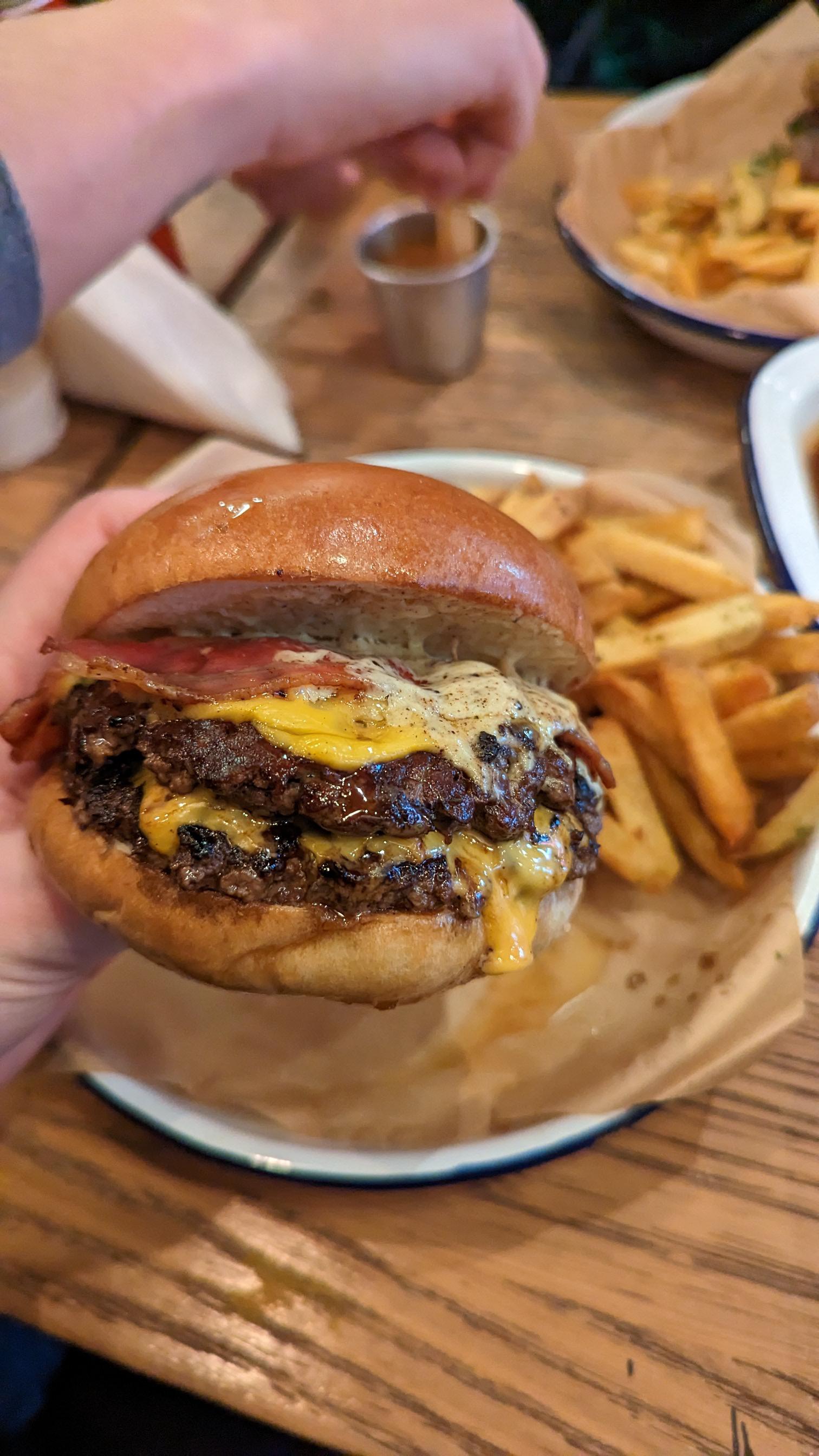 Honest Burgers- Double bacon smashed burger | Scrolller