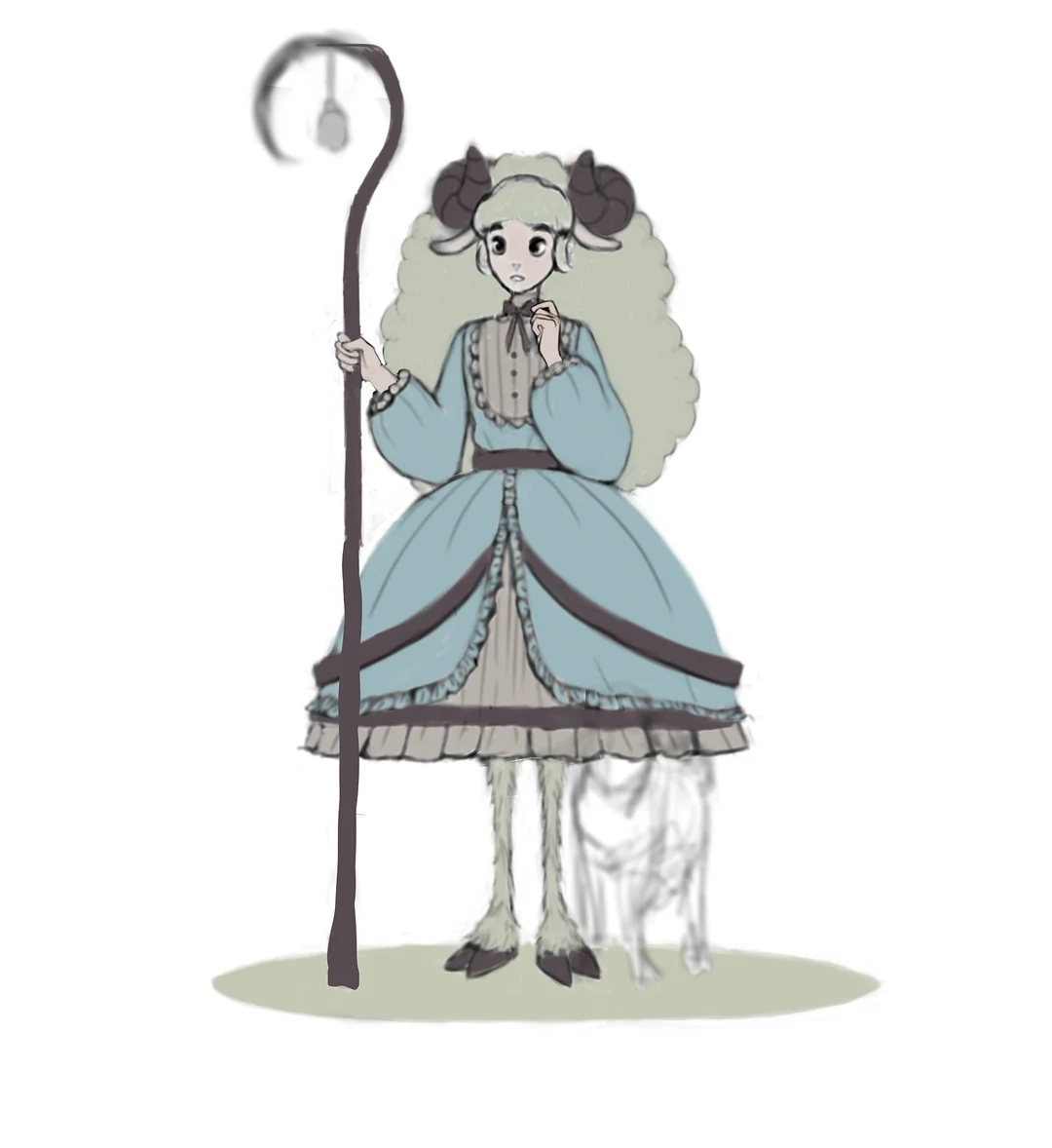 Mary, The Little Lamb. A quick sketch of my character. | Scrolller