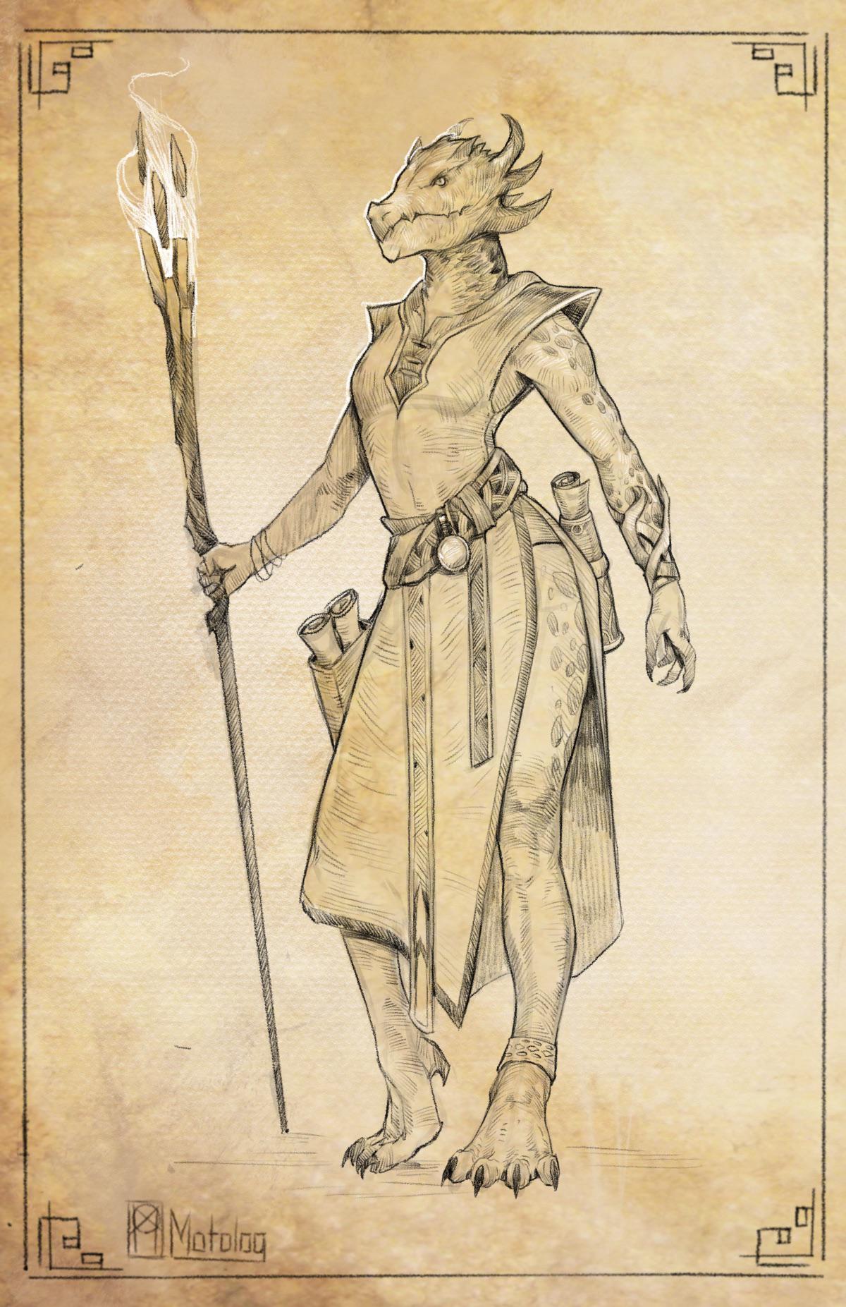 [OC] Dragonborn mage | Scrolller