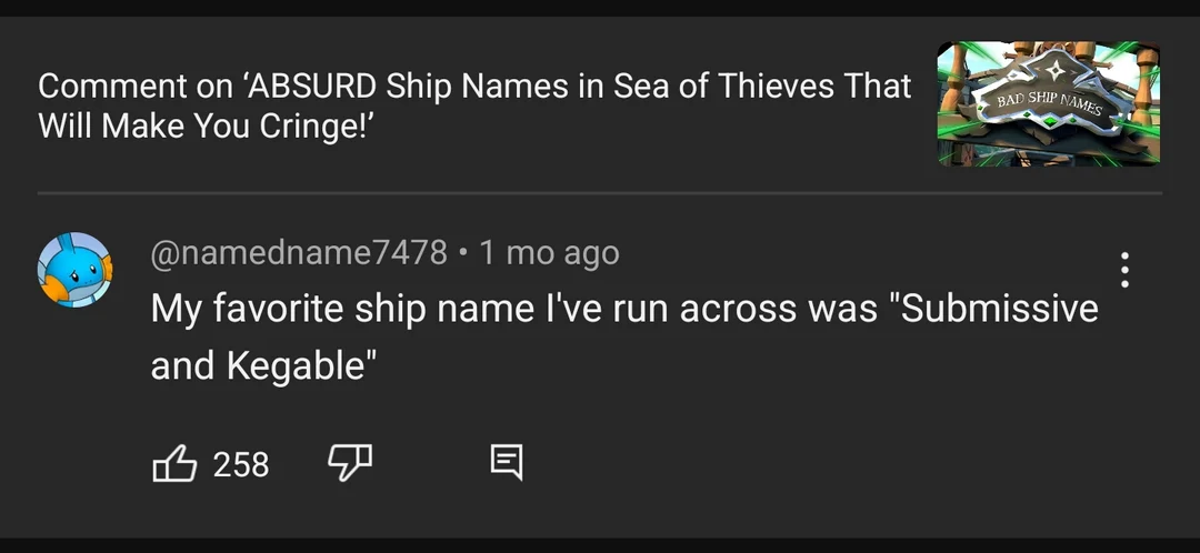 Came across this comment on a Sea of Thieves video | Scrolller