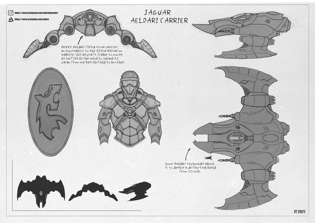 Concept Art Study n°5 Eldar | Scrolller