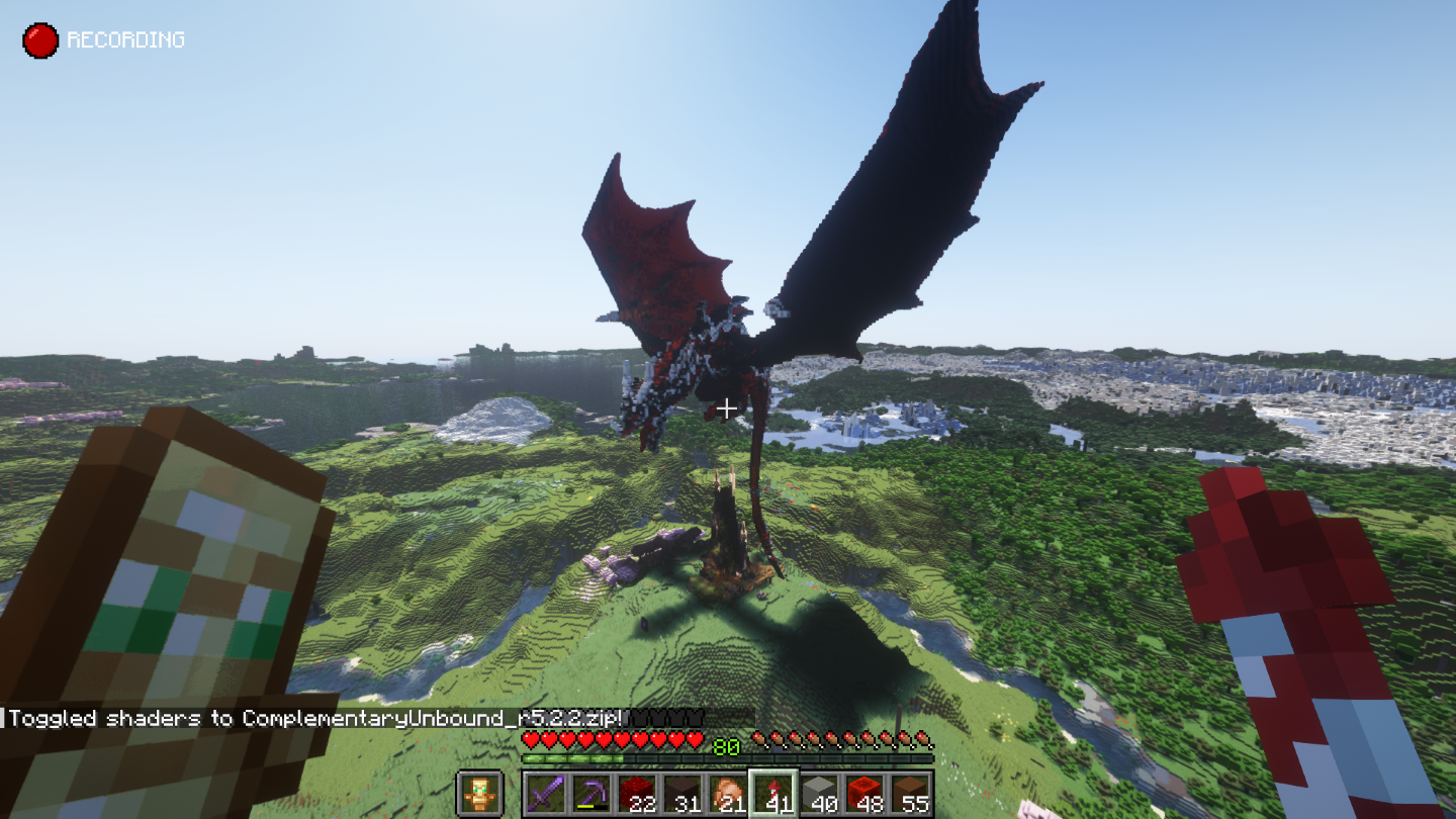 Made a Dragon over my house in Survival | Scrolller