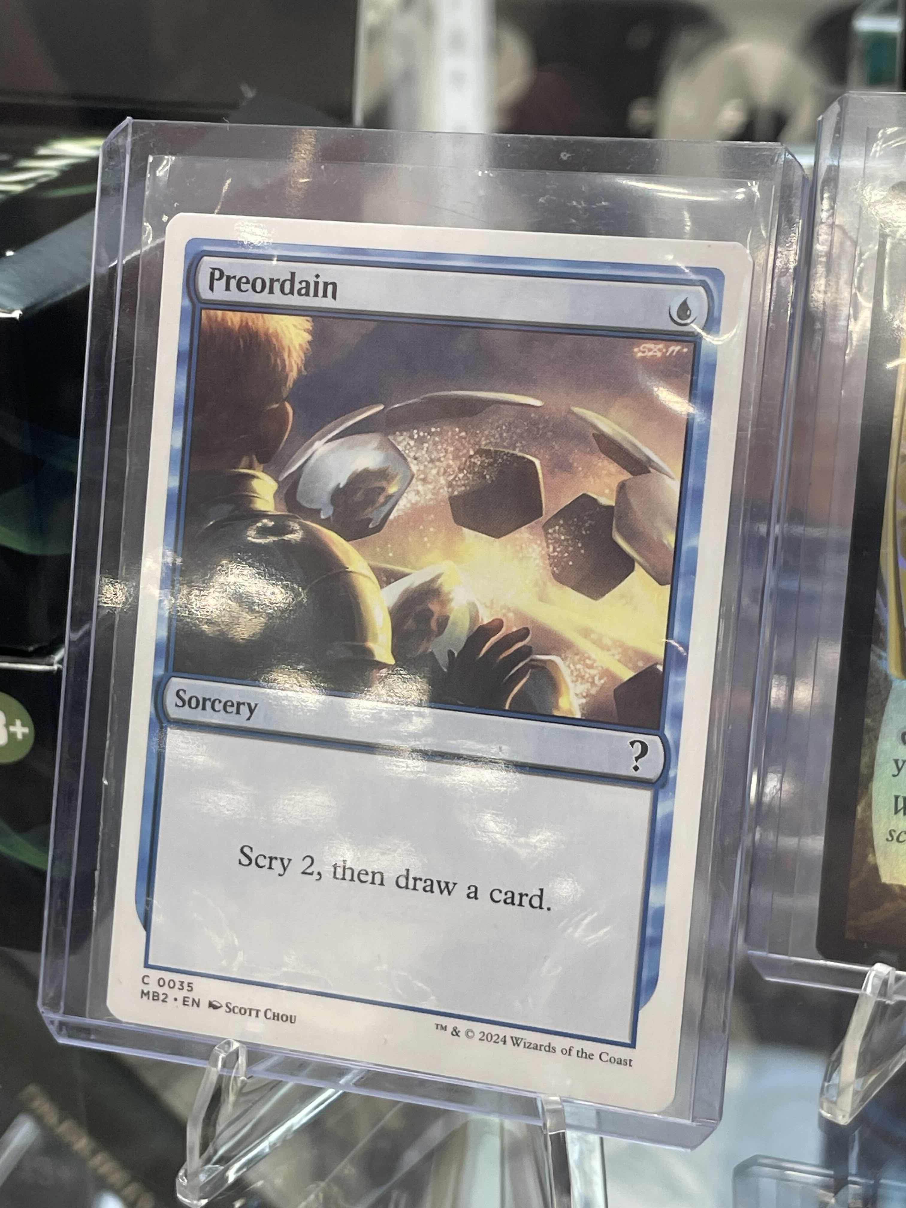 [MB2] White Border Preordain | Scrolller