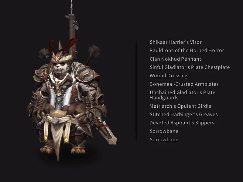 Warlord of the Steppe [Pandaren Warrior transmog] | Scrolller