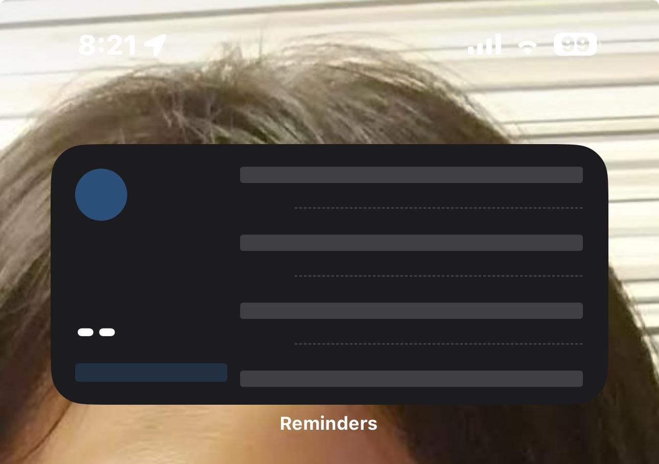 Reminders not showing properly in Stack | Scrolller