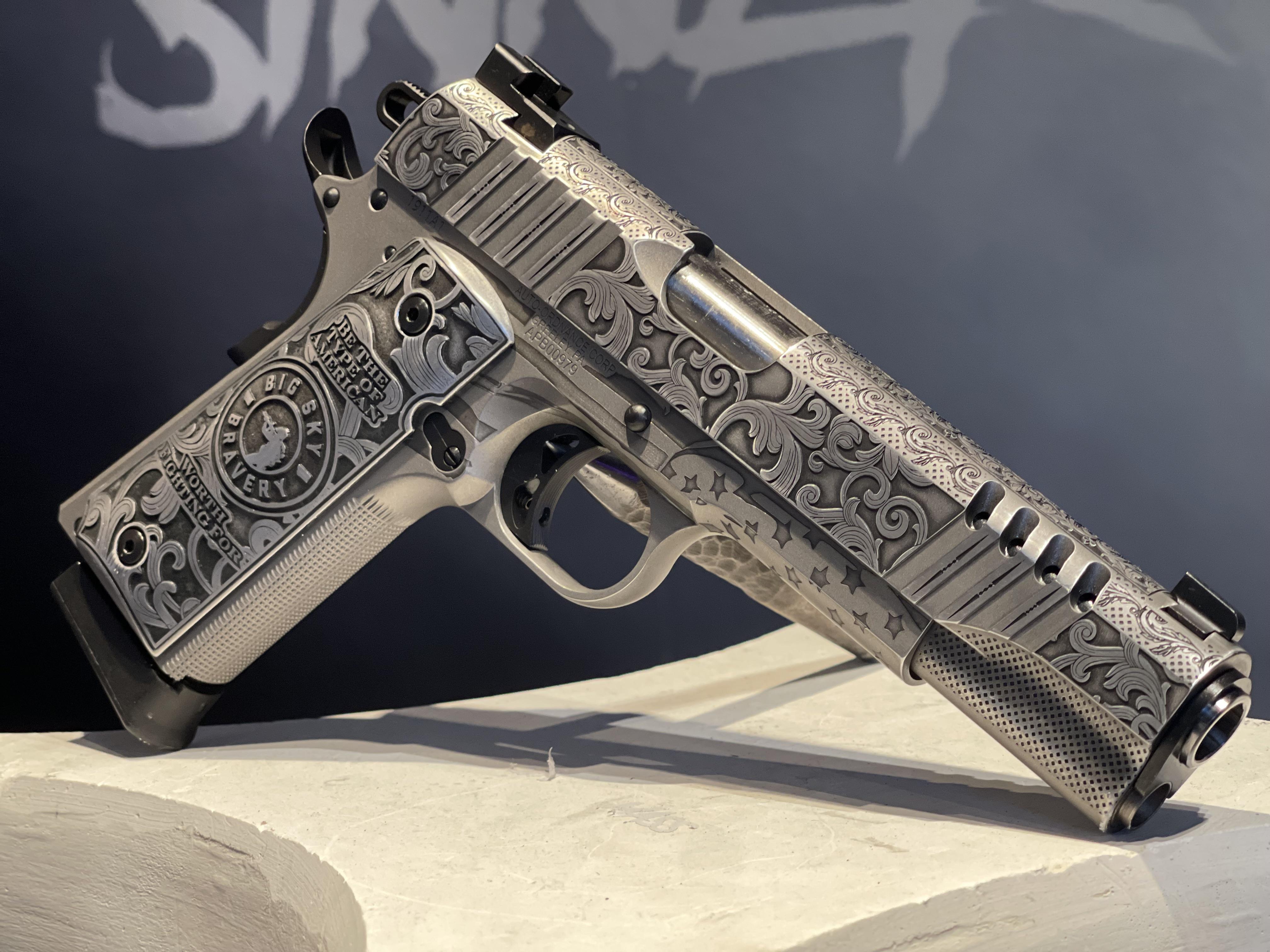 Custom Engraved Auto Ordnance 1911 | Scrolller