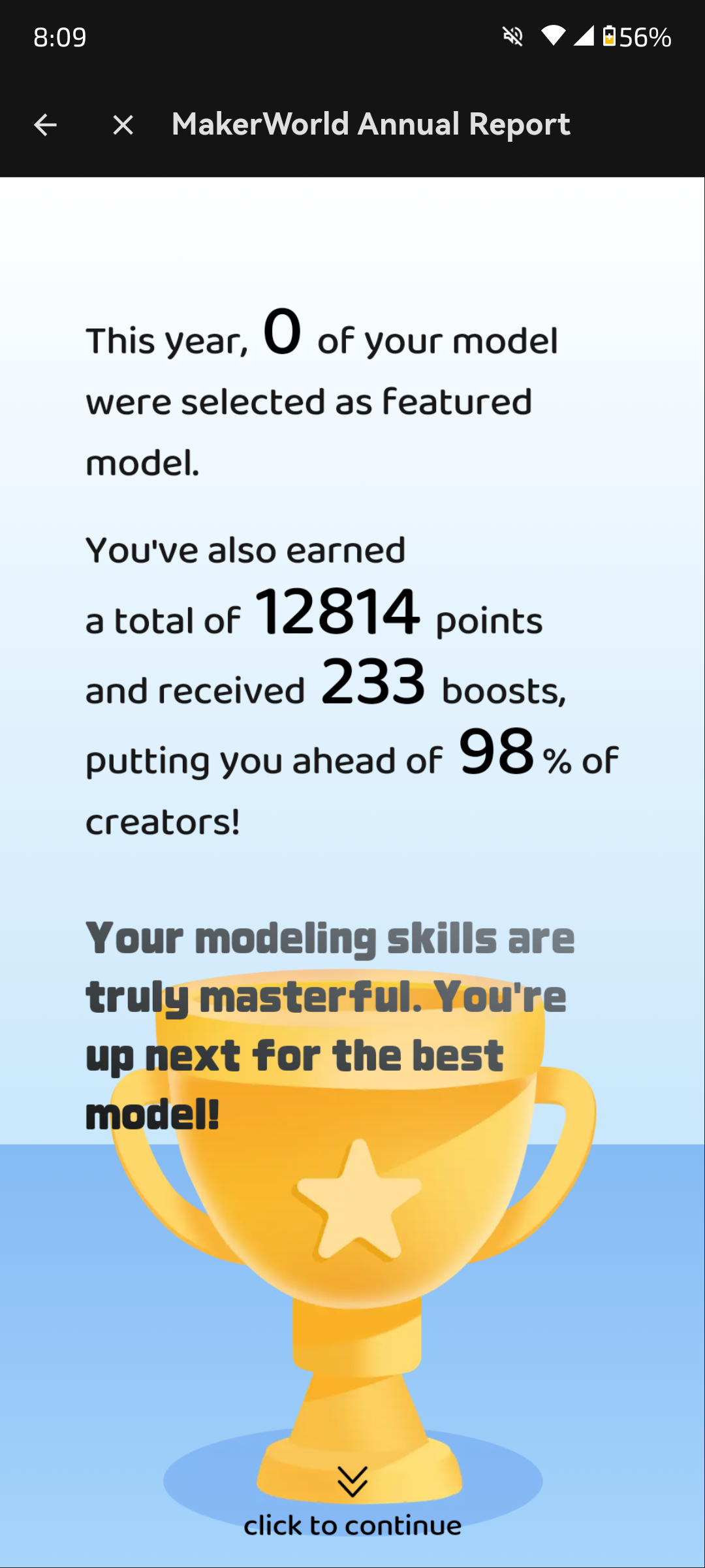 Even Bambu has a re-cap....what're your numbers like? | Scrolller