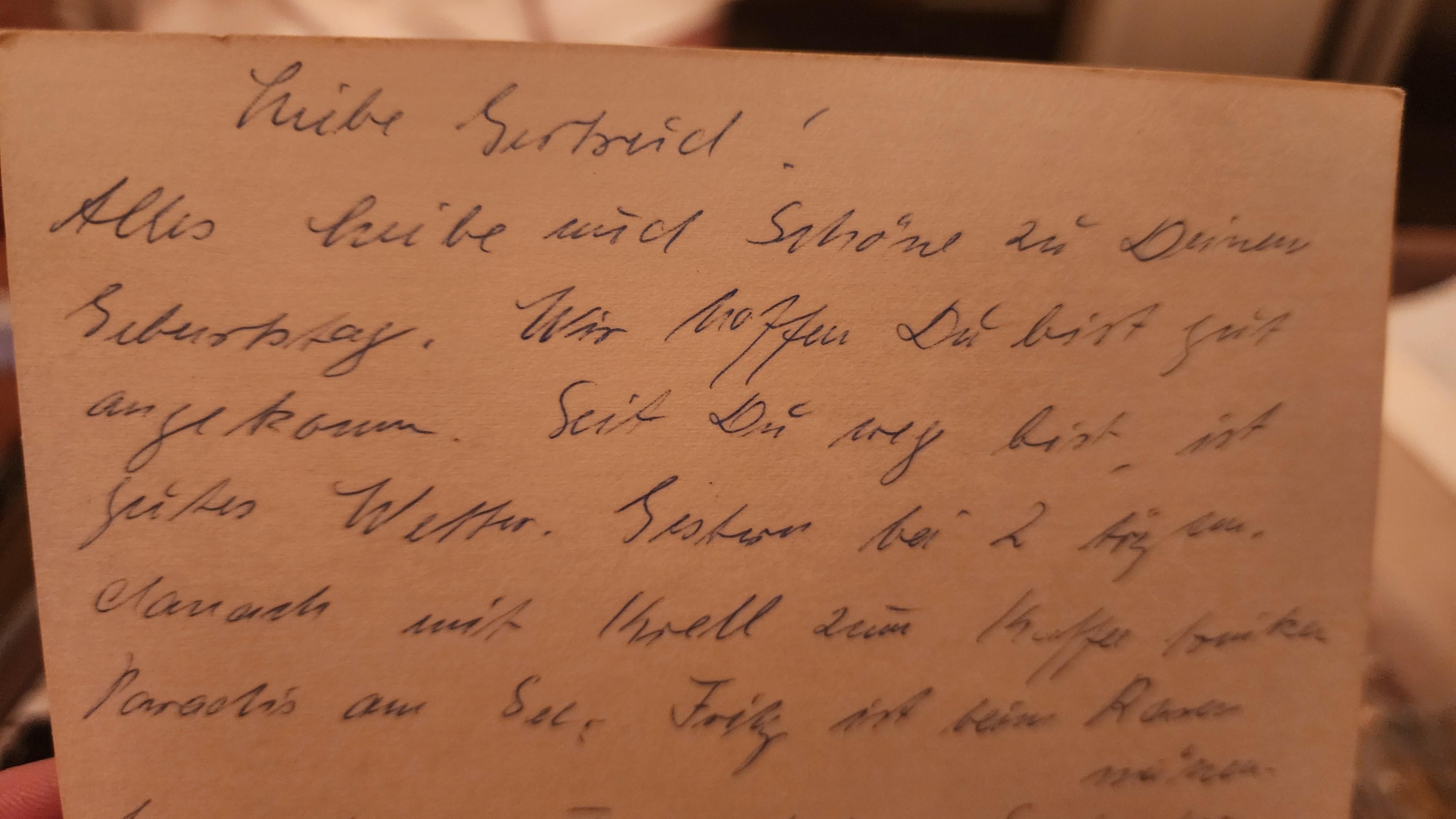 [German -> English] Help with cursive! | Scrolller