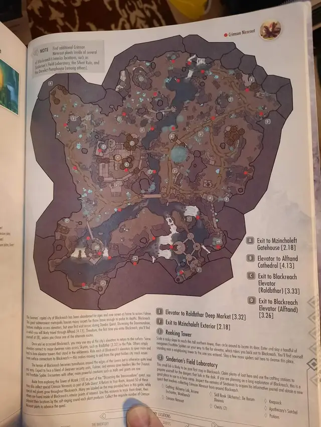 Map of crimson nirnroot lovations | Scrolller