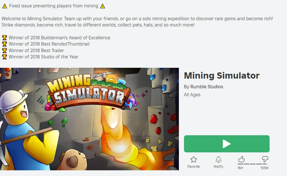Why mining simulator doesnt appear in the classic event?? | Scrolller
