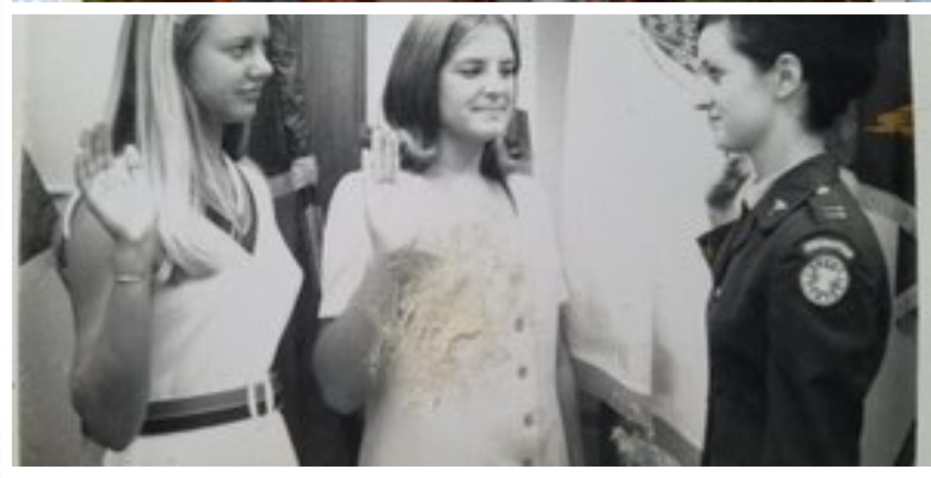 Discover more like OldSchoolCool: My mom (middle) being sworn into Walter Reed Army Institute of ...