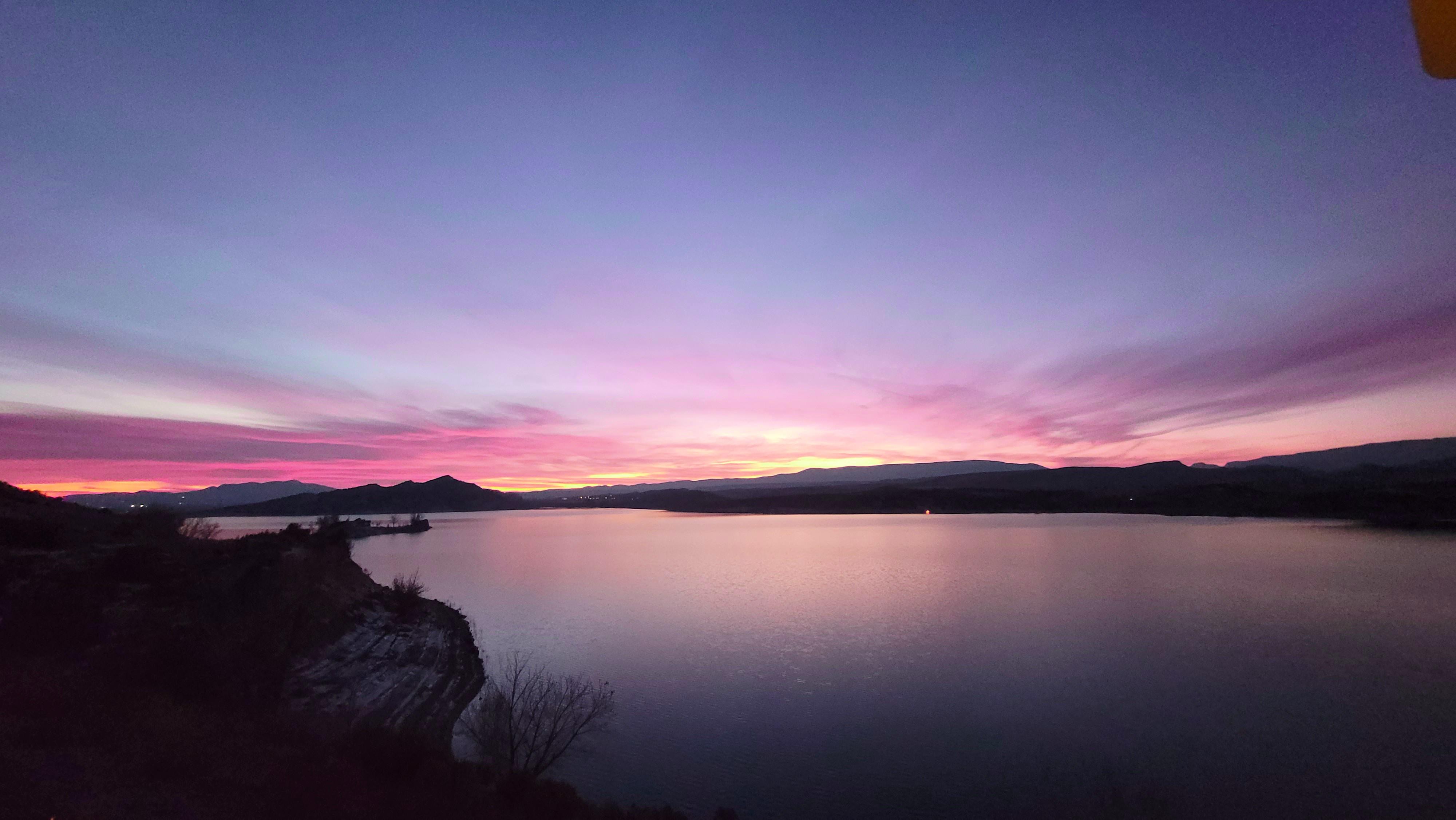 Sunset over the lake | Scrolller