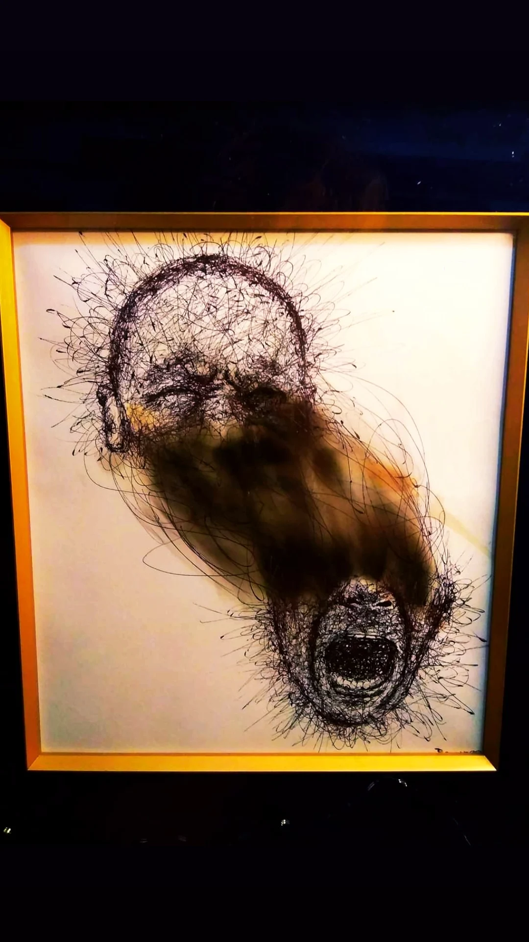 Physically fine; mental pain, me, pen, 2023 | Scrolller