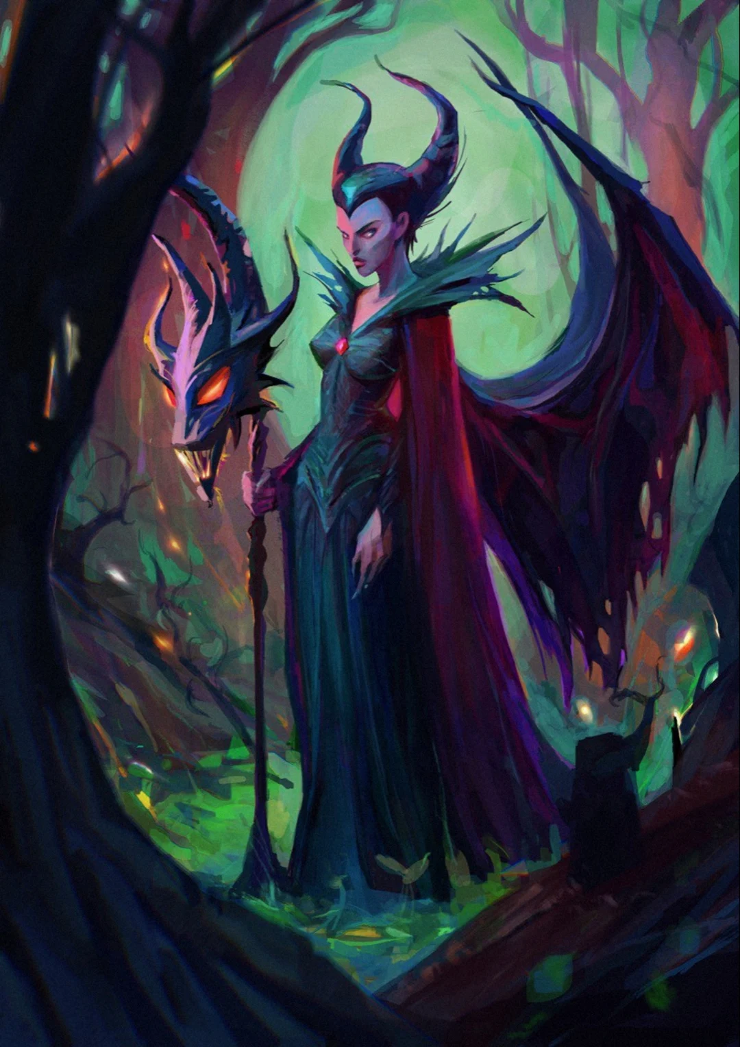 Maleficent concept, Procreate | Scrolller