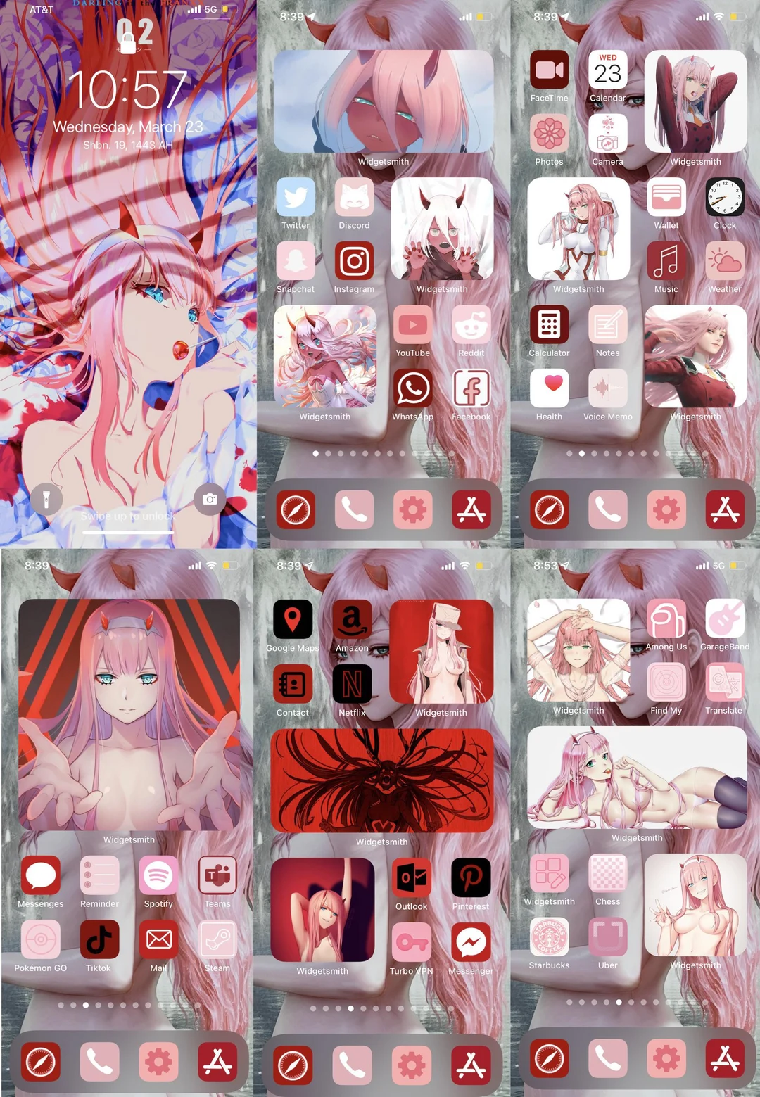 My Zero Two themed iPhone | Scrolller