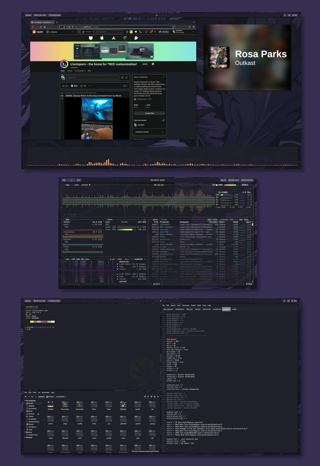 [i3] WIP cat-leaf wallpaper inspired. | Scrolller