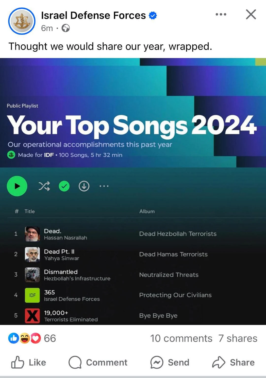 Yes the office IDF page just posted this | Scrolller