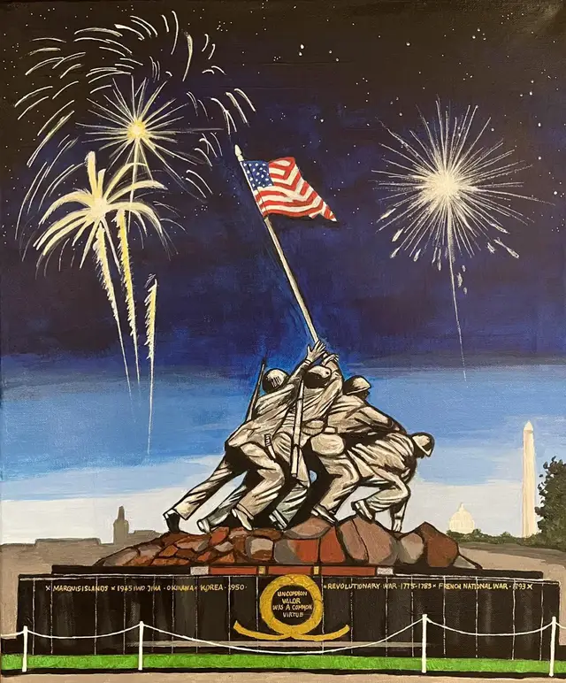 Monument, Me, acrylic , 2023 | Scrolller