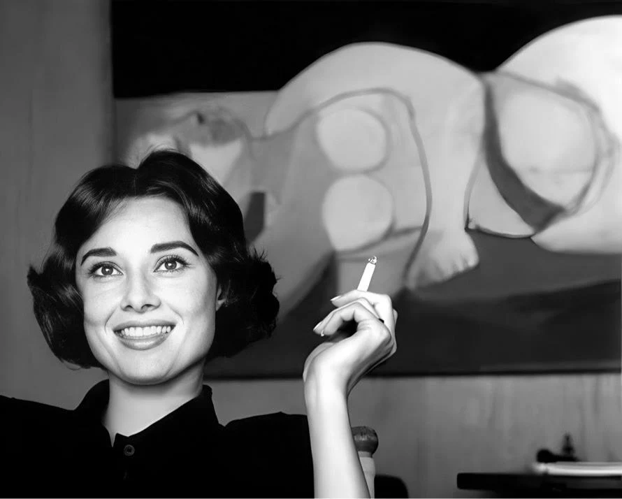 Audrey Hepburn, at Hollister Ranch in Santa Barbara, California, 1957 | Scrolller